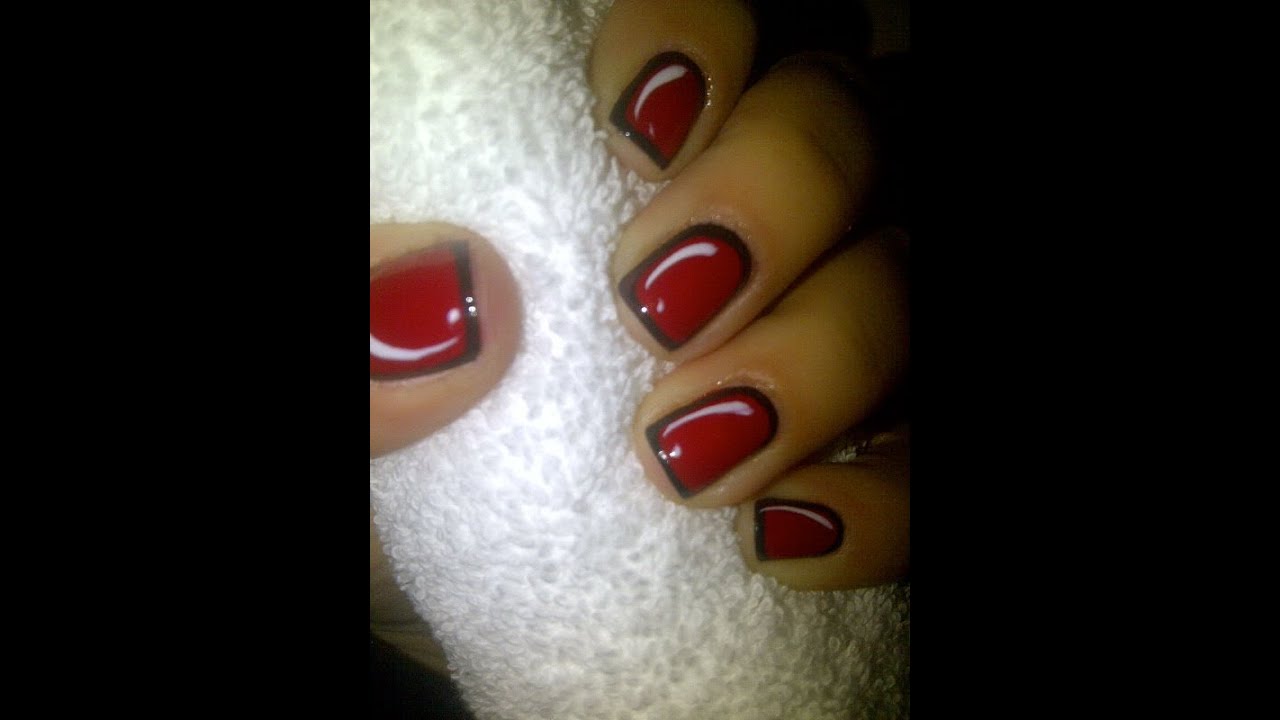Red Cartoon Nail Art Tutorial - YouTube