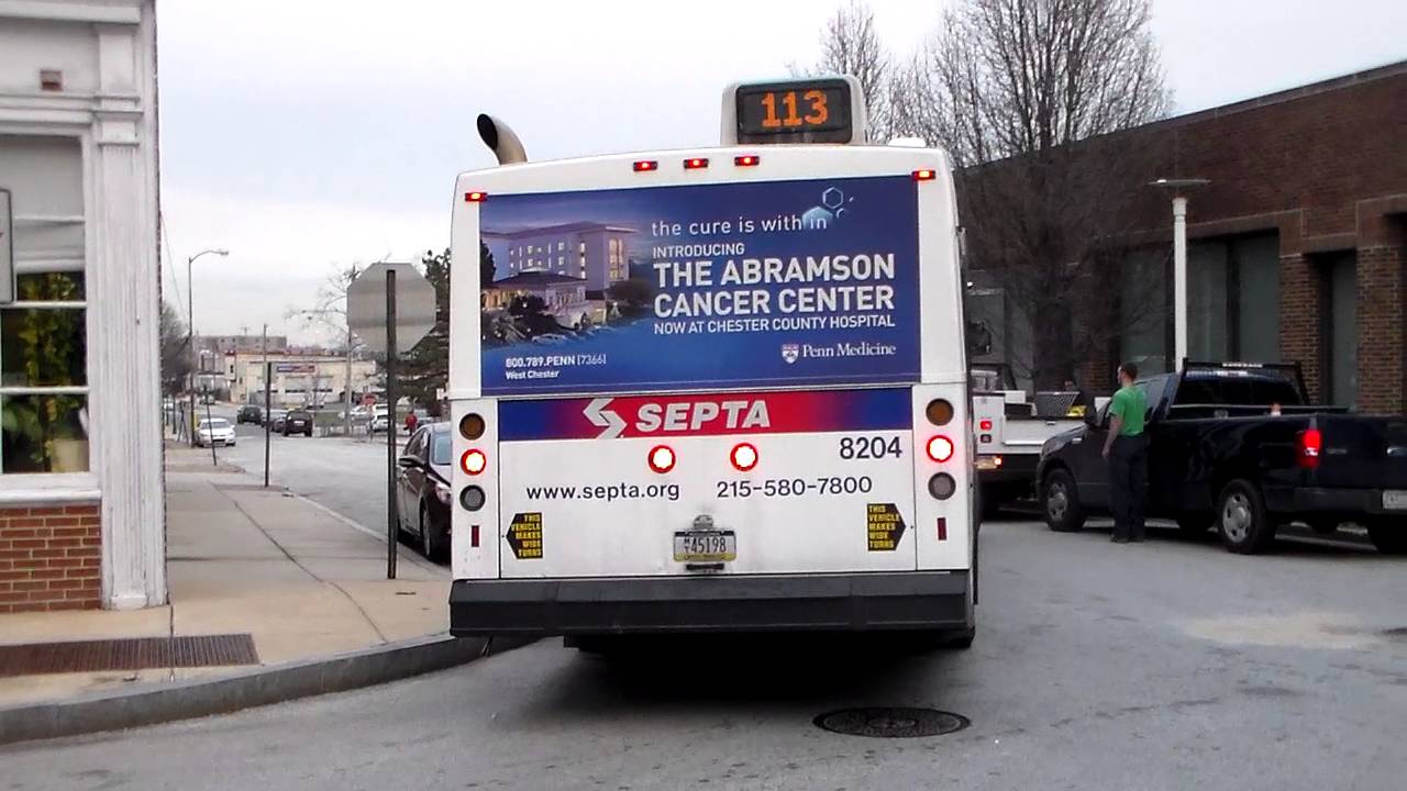 SEPTA BUS: HYBRID NEW FLYER DE41LF 8202 ON ROUTE: 113 - YouTube