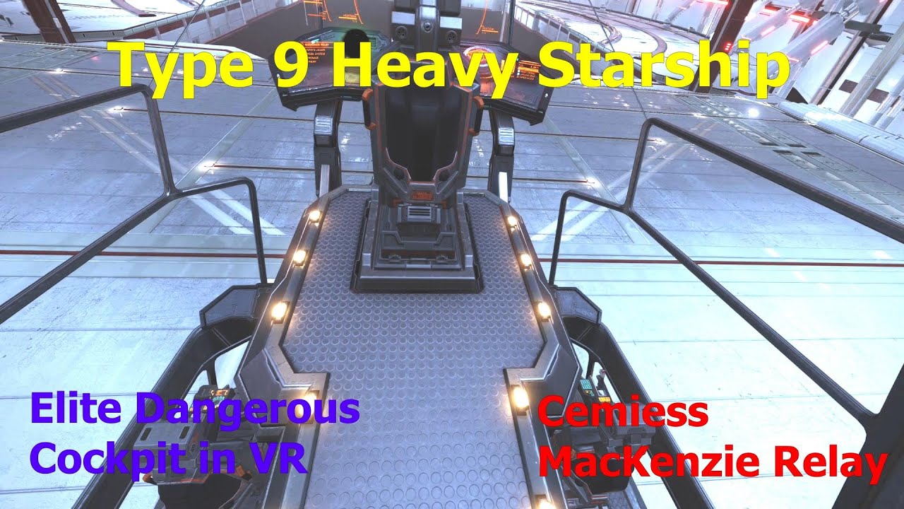 Type 9 Heavy Starship cockpit in Elite Dangerous VR - YouTube