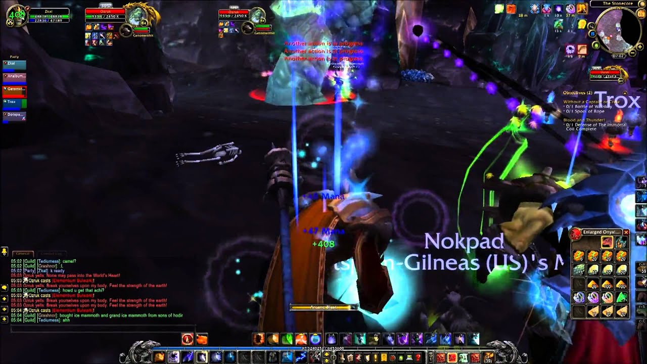 WoW Cataclysm : The Stonecore - Ozruk - YouTube