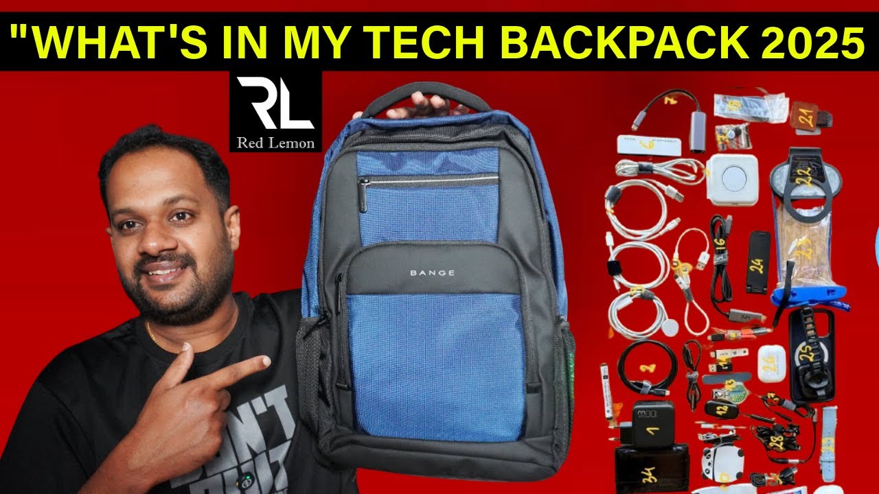 WHATS IN MY TECH BACKPACK 2025 ? എത്ര ഫോണുണ്ട് ? ഏതാണ് ക്യാമറ ...