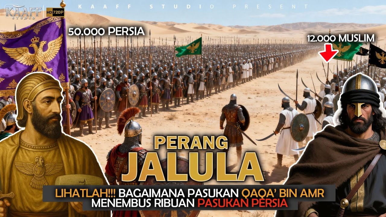 PERANG PALING MENGEJUTKAN! Jalula 637 M! Persia Runtuh di Tangan ...