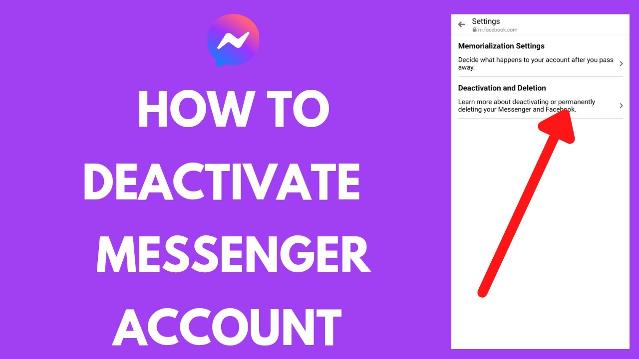 How to Deactivate Facebook Messenger Account - YouTube