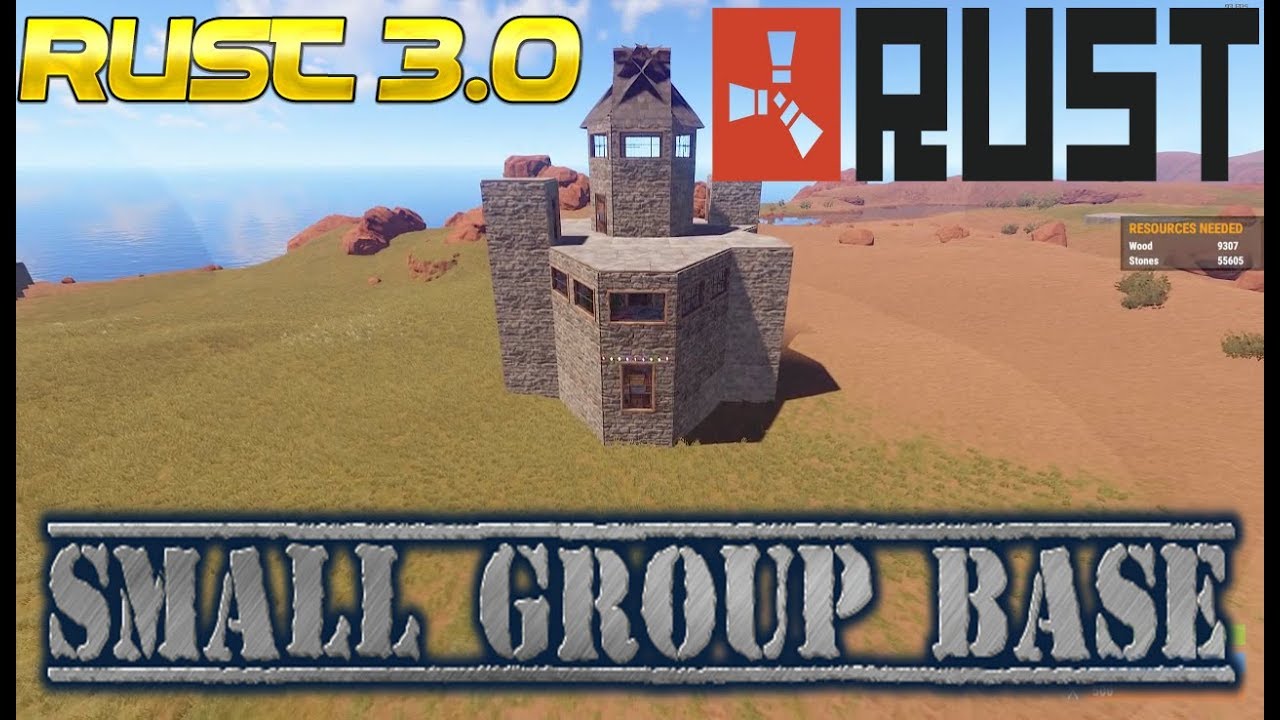 Rust 3.0 Base Build Small Cheap Group Base 3-4 Players - YouTube