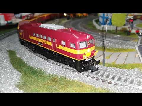 Prezentacja M62-3513 Gagarin RAIL POLSKA Roco z węglarkami Rivarossi HRS6443 /4/5/6 Przejazd 1 ...