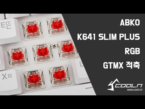 ABKO K641 SLIM PLUS RGB GTMX 적축 타건 - YouTube