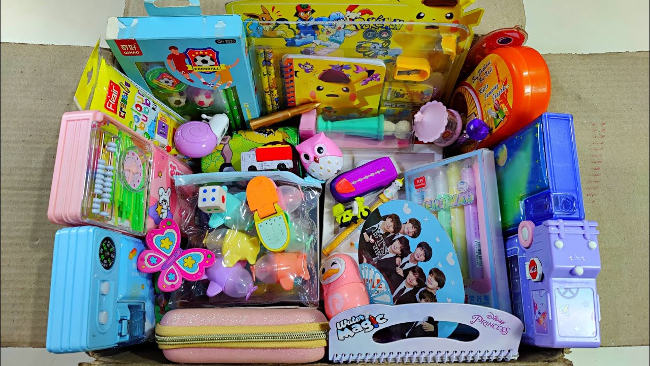 latest cute stationery collection, magic box, collection of pencil case ...