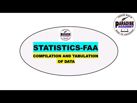 [DEMO CLASS], jkssb FAA, STATISTICS, [ COMPILATION AND TABULATION OF ...