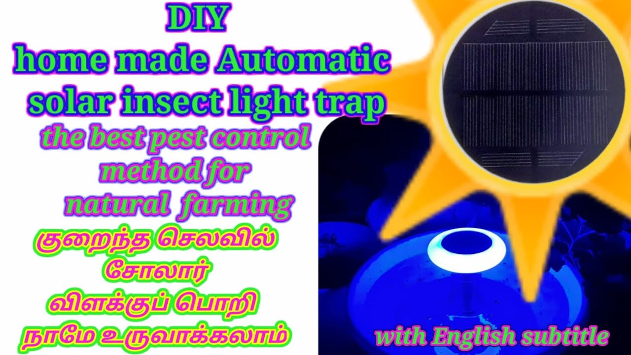 DIY Home made solar light insect trap for garden the cheap and best ...