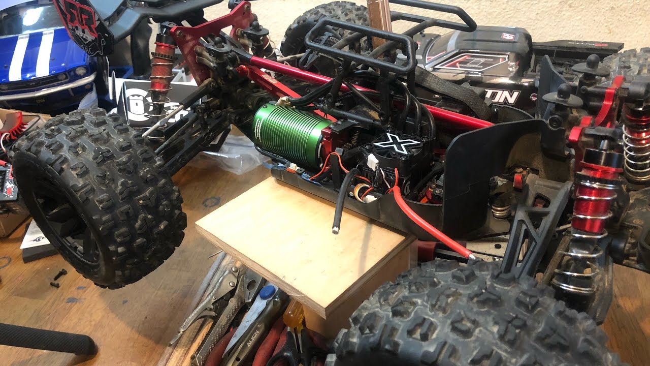 Arrma Kraton EXB new 8s castle system installation & ESC program with ...