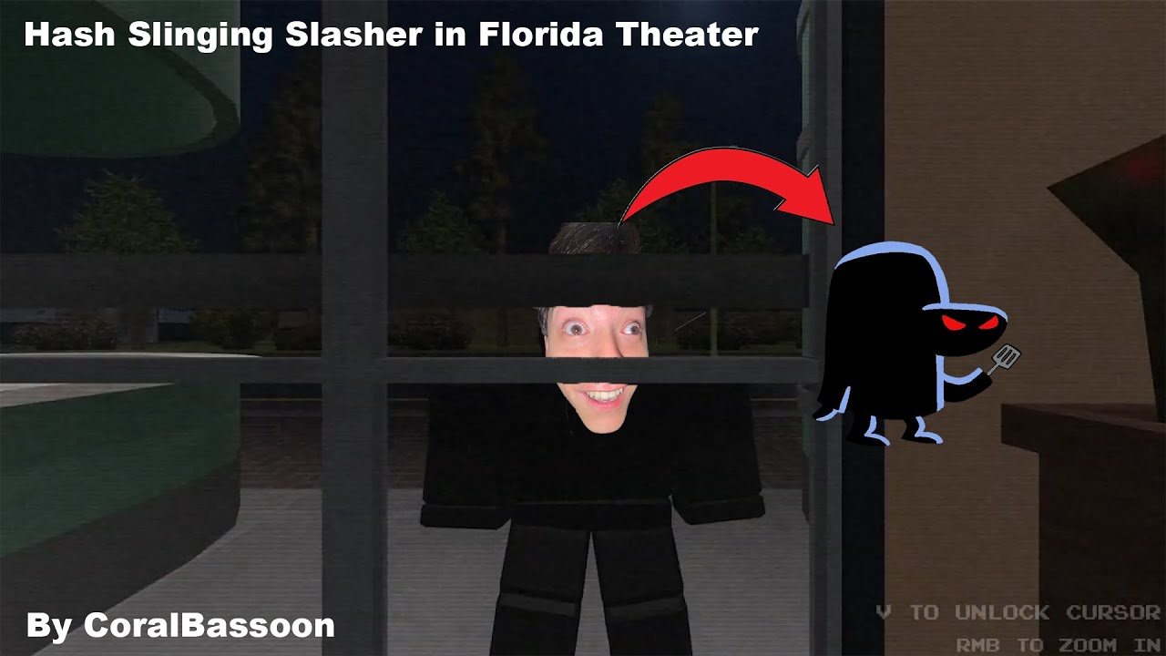 Hash Slinging Slasher in Florida Theater | Roblox Horror Story - YouTube