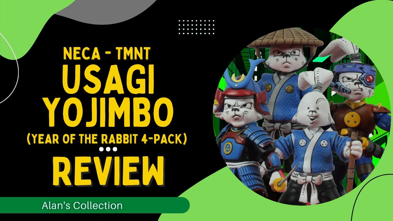 NECA TMNT - Usagi Yojimbo (Year of the Rabbit 4-Pack) - REVIEW - YouTube