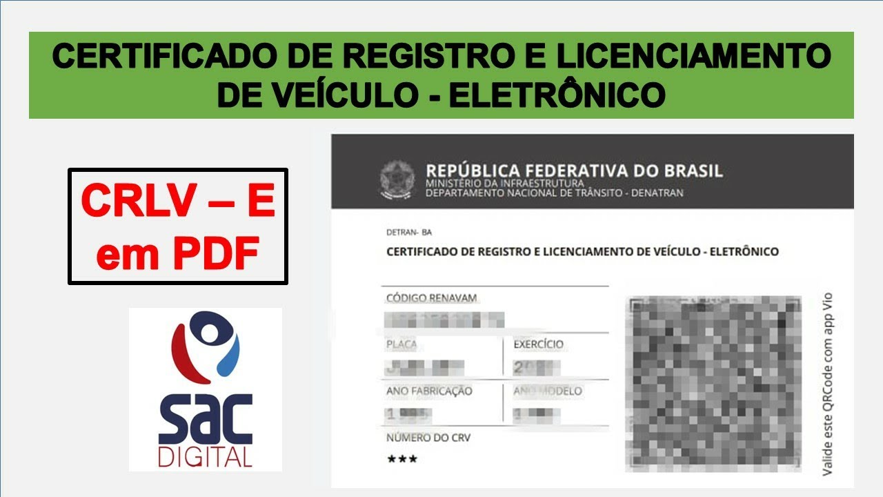 COMO BAIXAR O DOCUMENTO DIGITAL DO SEU CARRO/MOTO O CRLV - E EM PDF PARA IMPRIMIR - YouTube