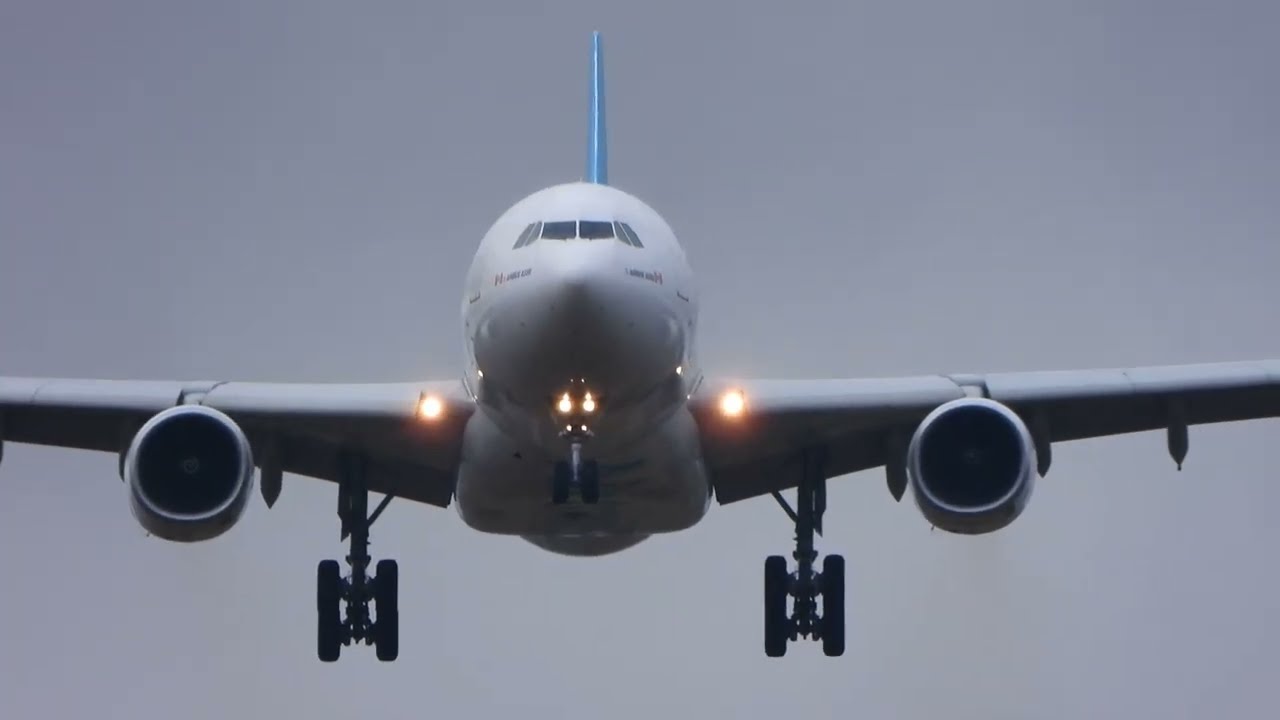 Airbus A330 Landing And Takeoff Compilation - Quebec City - YouTube