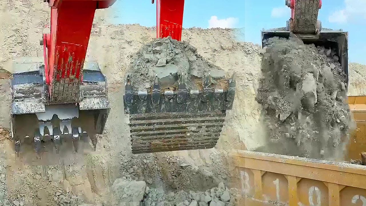 The Process Of Mining And Transporting Rare Earth Ores P227 #excavator ...
