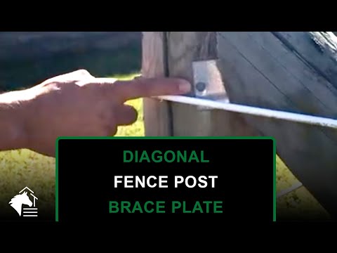 How To Support Fence Posts With Cross Braces Above Ground
