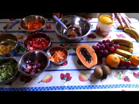 SALADA DE FRUTAS COM MEL - YouTube