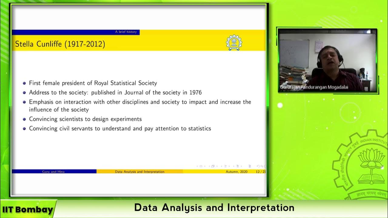Data analysis and interpretation-Introduction-II: Lecture-2A - YouTube