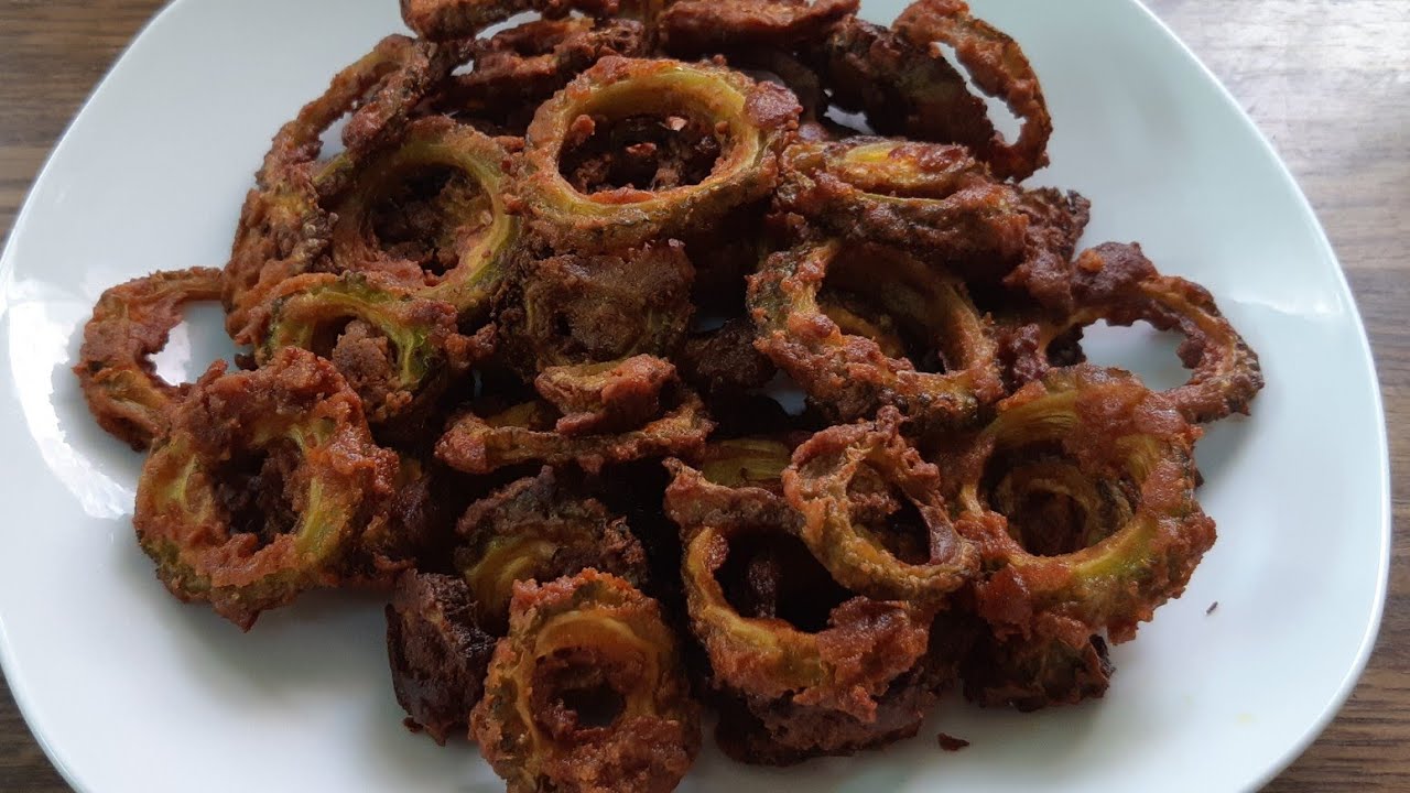 CRISPY AND SPICY BITTER GOURD FRY - YouTube