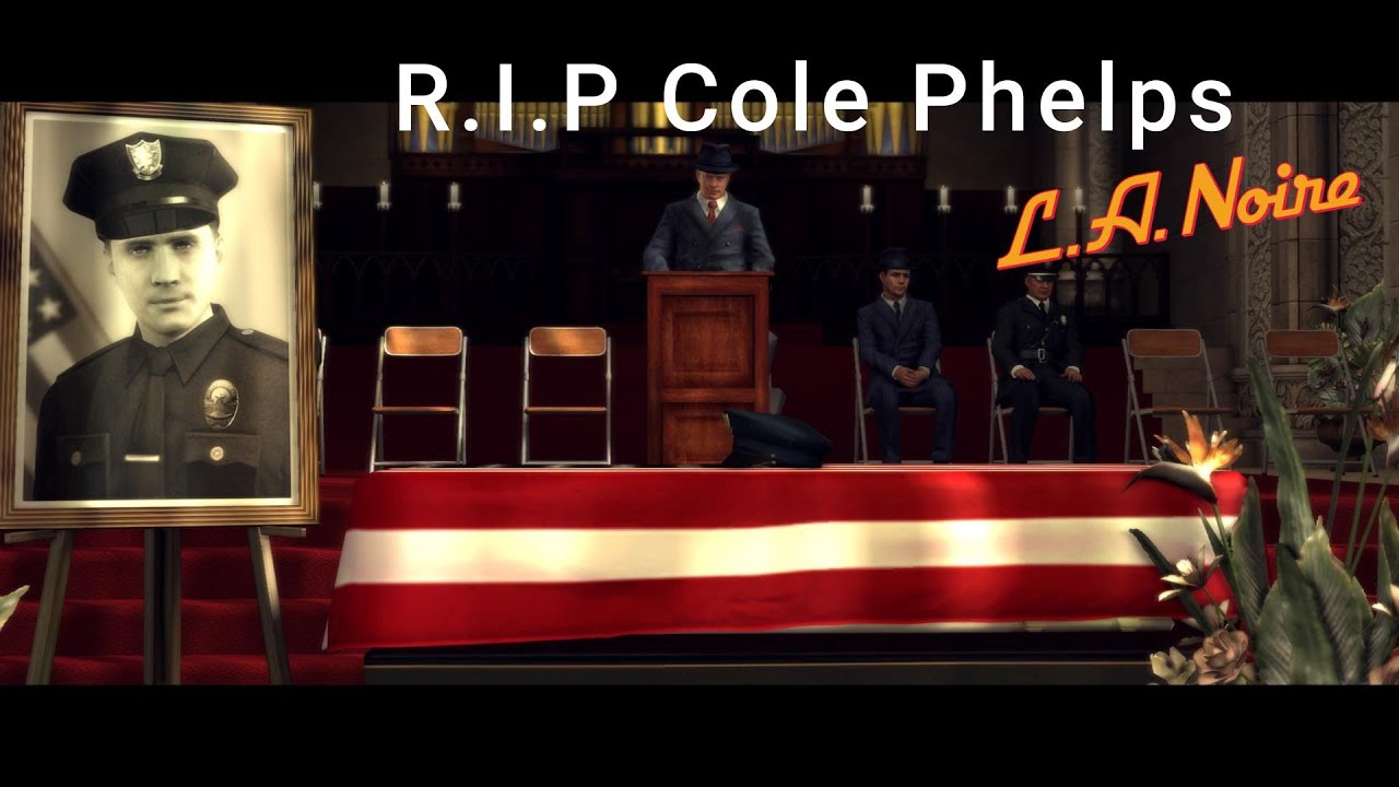 LA Noire Cole Phelps Death - YouTube