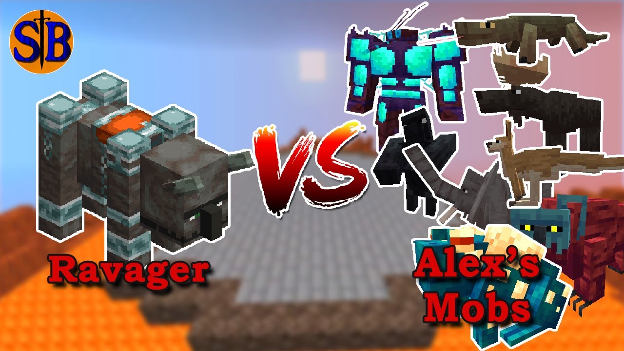 Ravager vs Alex's Mobs | Sumo Fight | Minecraft Mob Battle - YouTube