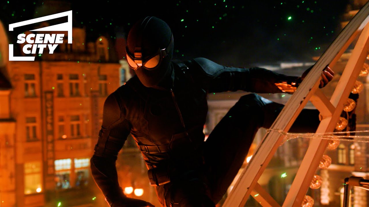 Spider-Man and Mysterio vs Fire Elemental | Spider-Man Far From Home ...