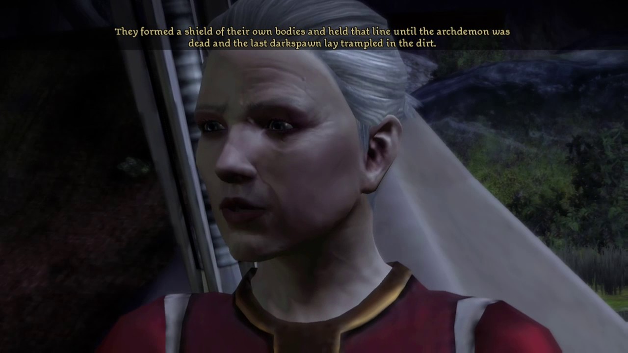 Dragon Age: Origins - Wynne tells a story about Griffons! - YouTube