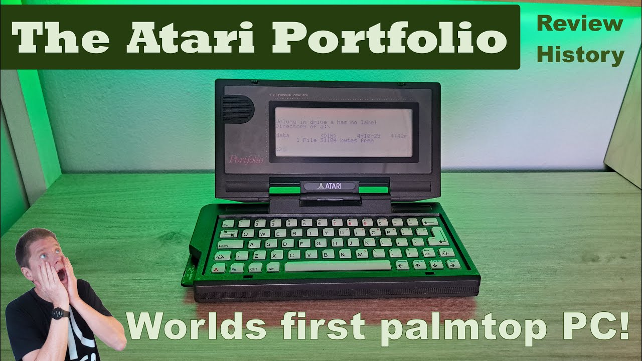 The Atari Porfolio, worlds first palmtop PC: Review and History - YouTube