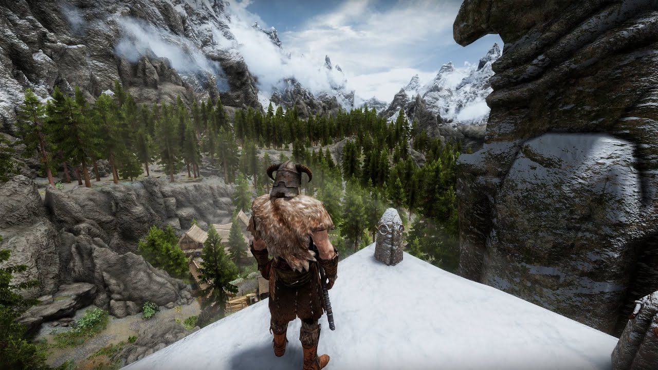 Skyrim Anniversary Next-Gen Ultra Graphics test #1 - YouTube