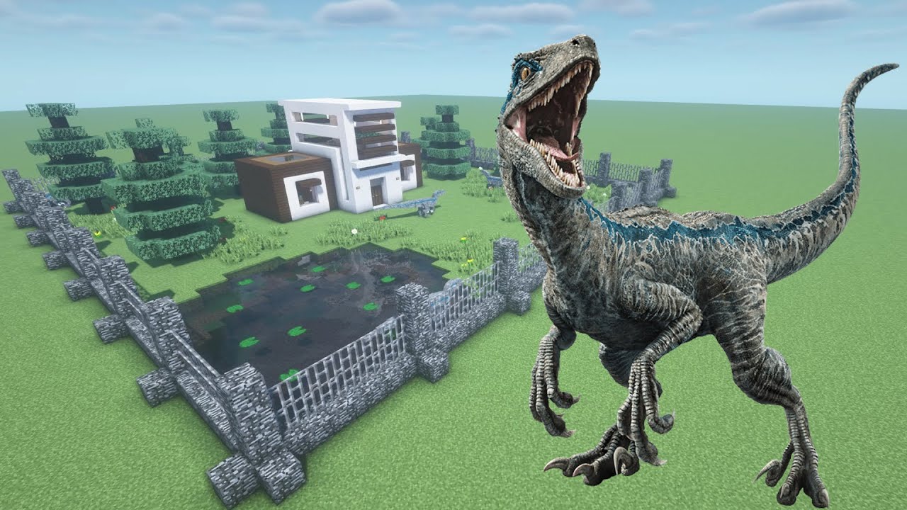 How To Make a Raptor Blue Farm in Minecraft PE - YouTube