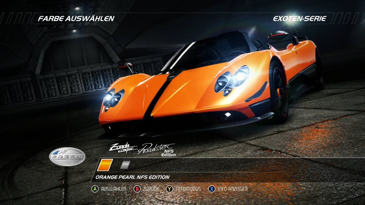 Need for Speed Hot Pursuit - Pagani Zonda Cinque Roadster- PASSIONE ...