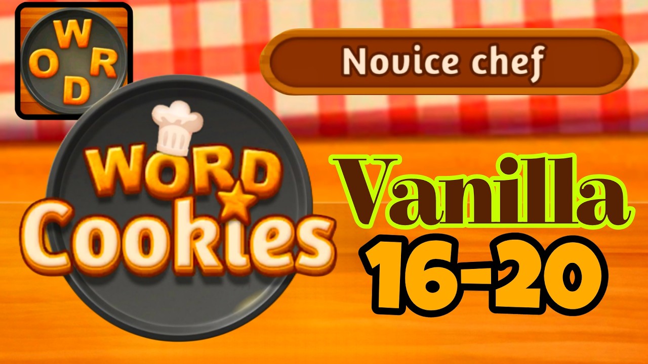 Vanilla 18 Word Cookies