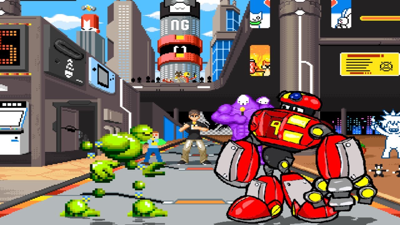 MUGEN: Vectorman (Me) Vs P-Bot - YouTube