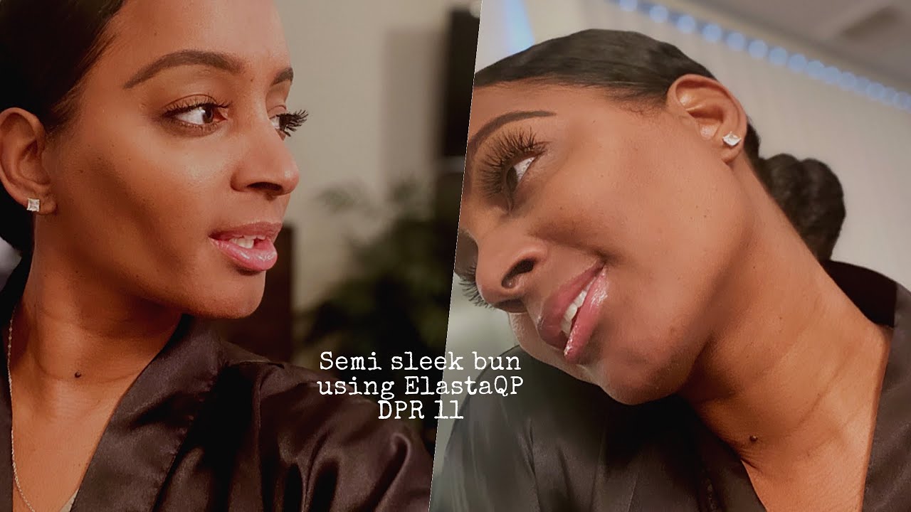 Moisturizing and styling my natural hair using ElastaQP DPR 11 - YouTube