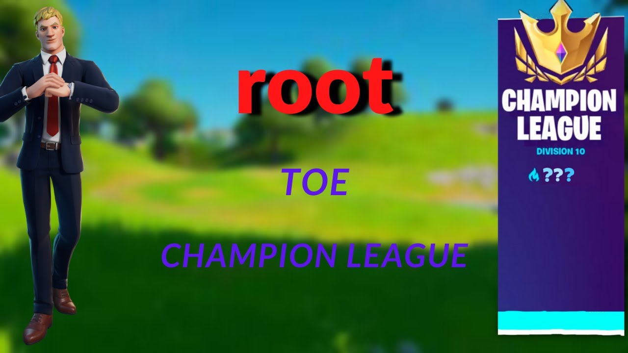 root toe CHAMPIONS LEAUGE! #1 - YouTube