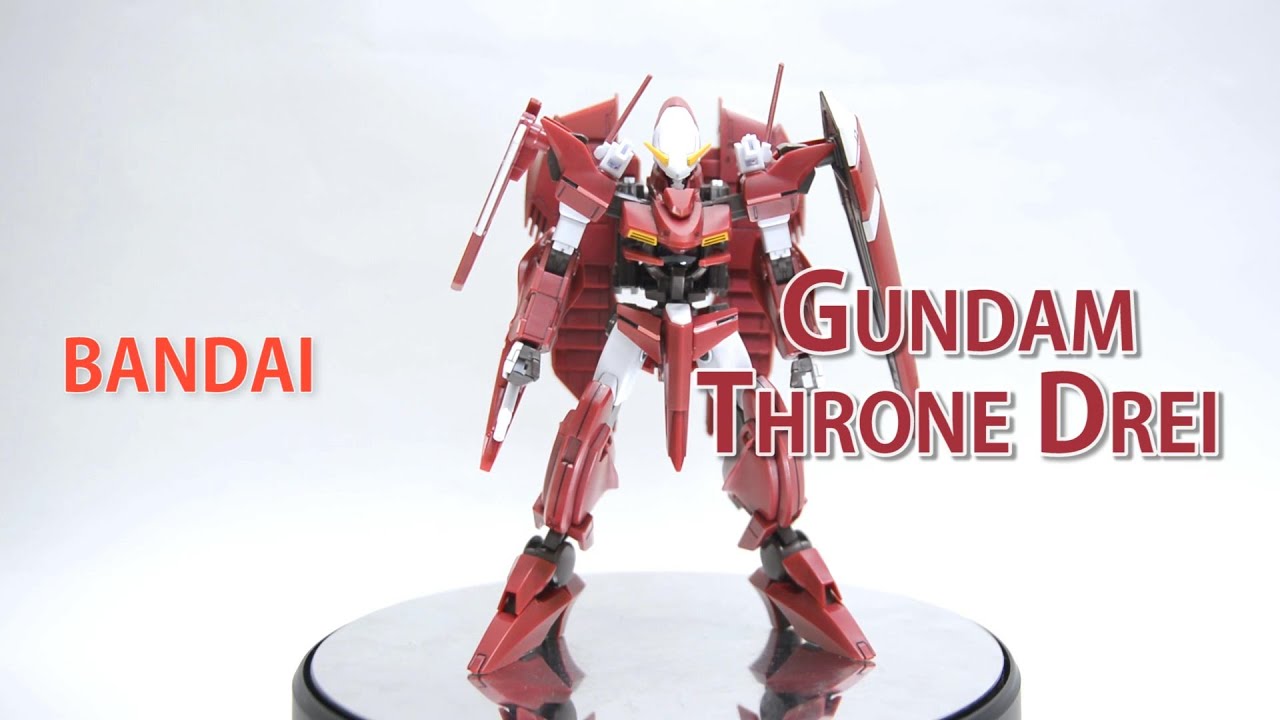 [3D SPIN] HG 1/144 건담 쓰로네 드라이 - Gundam Throne Drei - YouTube