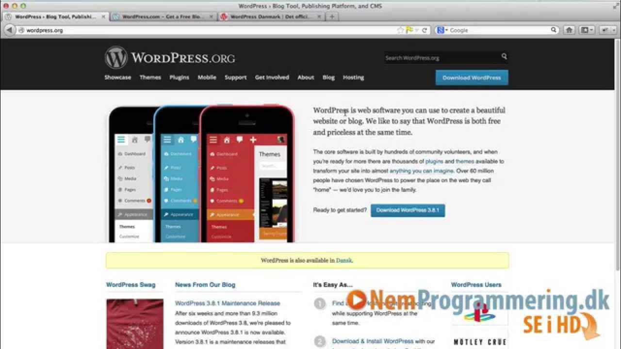 Dansk WordPress kursus #1 - Hvorfor vælge WordPress? | Introduktion til WordPress - YouTube