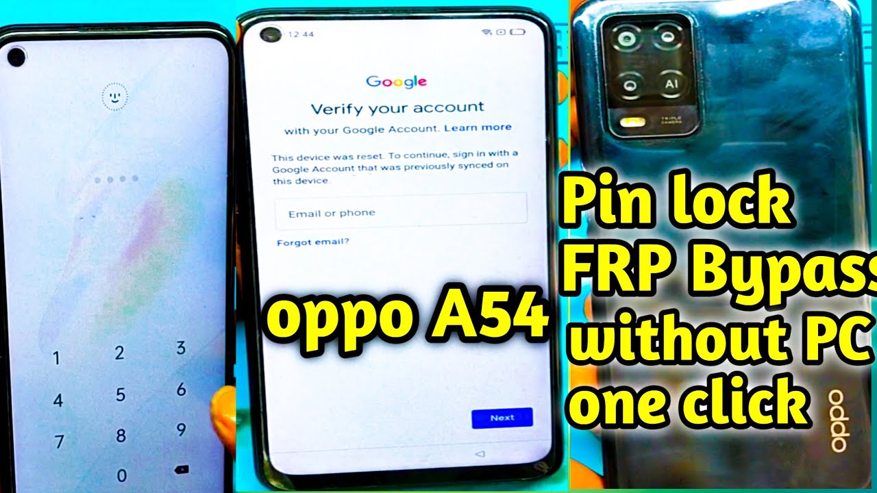 Oppo a54 pin lock bypass 2023 || oppo a54 frp bypass 2023 - YouTube