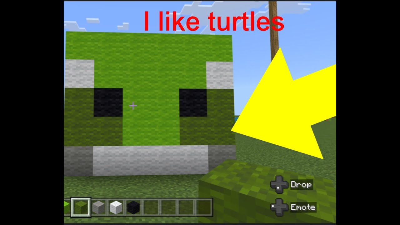 Minecraft Turtle Head tutorial (how to build) - YouTube