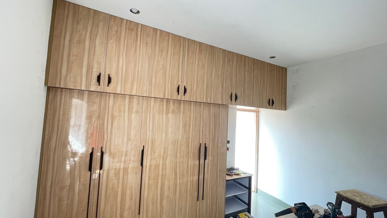 bedroom wall, Almari plywood, Micah Laet, glossy finishing - YouTube