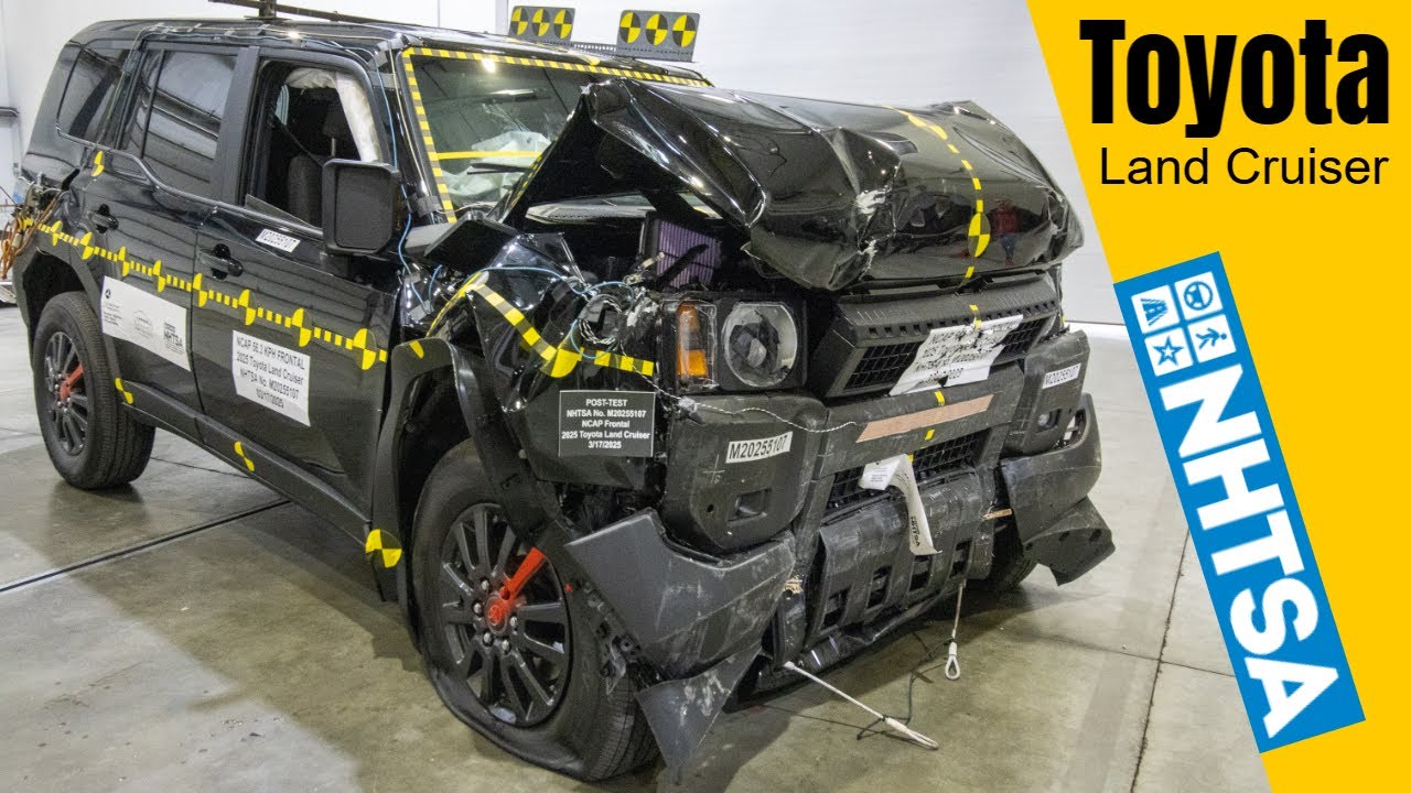 2025 Toyota Land Cruiser Crash Test Results Shock Everyone! - YouTube