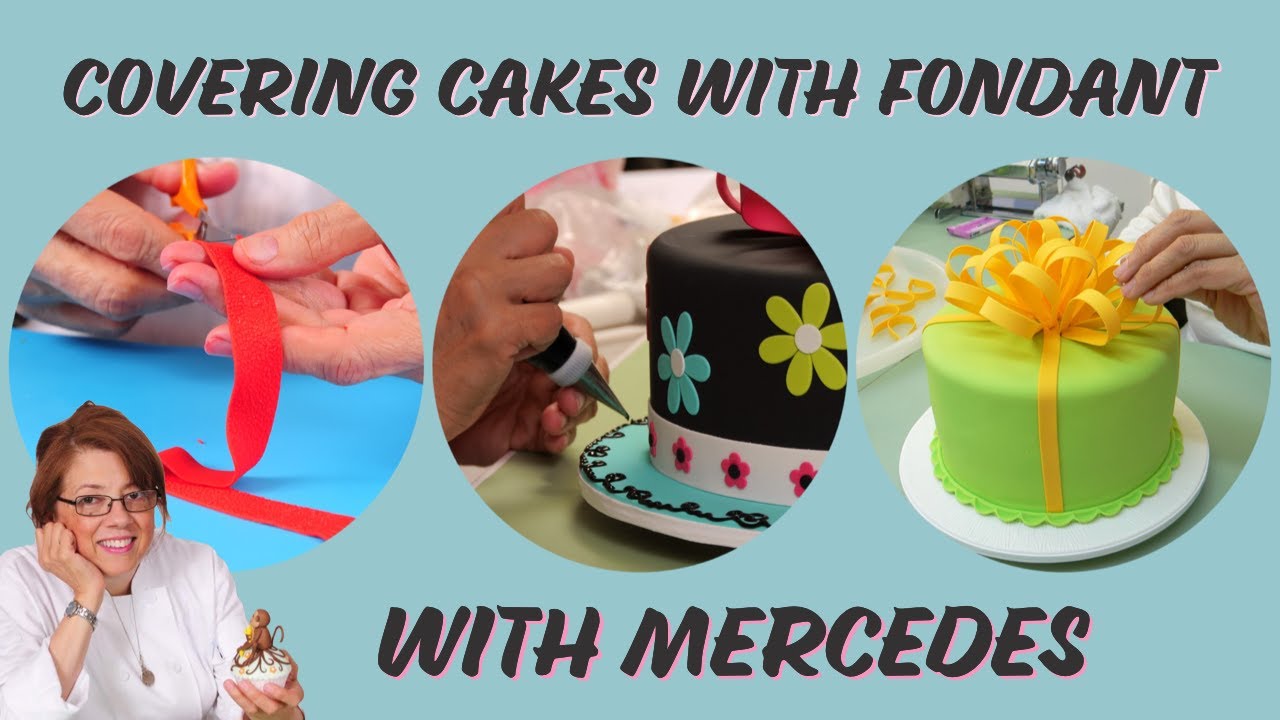 Covering Cakes with Fondant: The Easy Way - YouTube