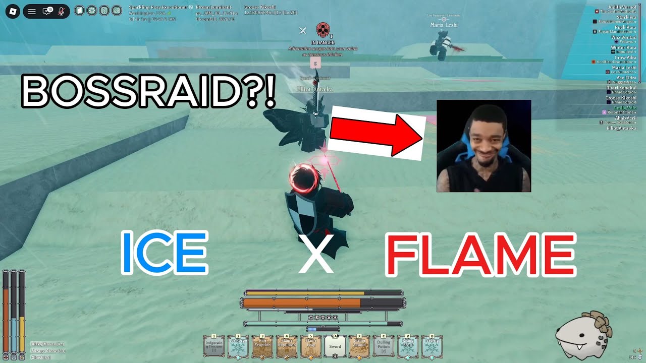 The BEST ICE X FLAME BOSSRAID Build | Deepwoken - YouTube