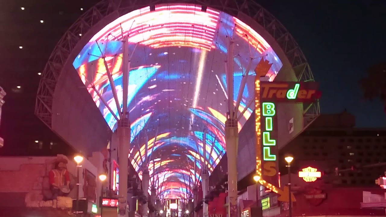 Fremont Street Experience Zip Line - YouTube