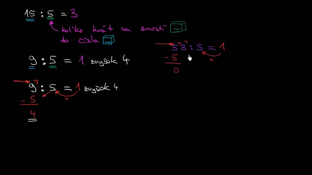 Delenie So Zvyškom - YouTube