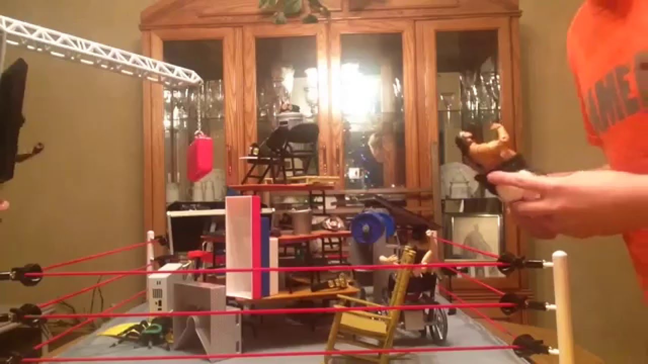 WWE action figure destruction - YouTube