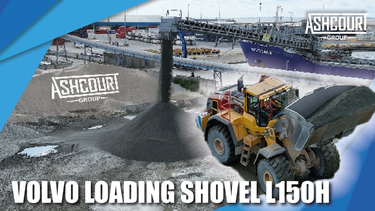 Volvo loading shovel L150H assisting the SELF-DISCHARGER aggregate ...