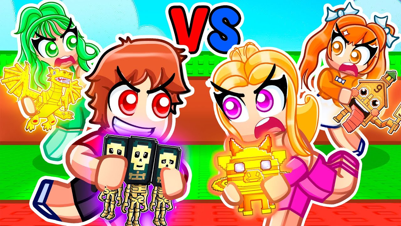 Techy & Sage Vs Emma & Ava In Steal A Brainrot... - YouTube