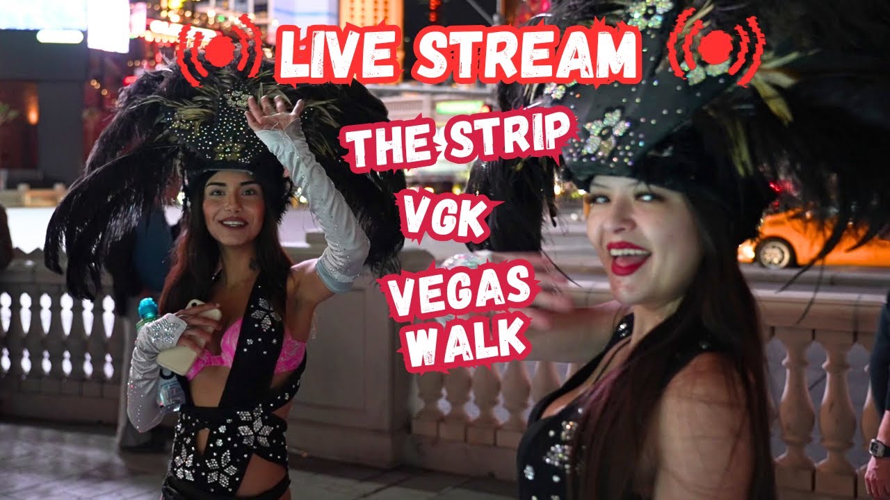 LIVE Las vegas Strip, VGK T-mobile, windy Sunday - YouTube