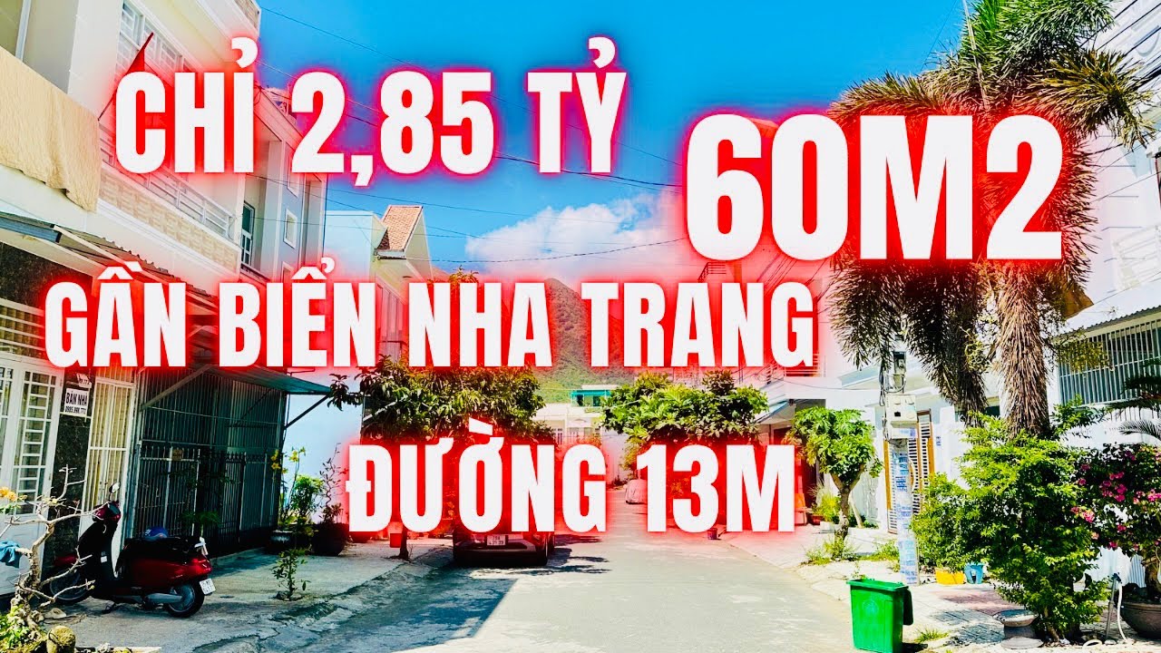 (đã bán) Review lô đất 60m2 gần biển Nha Trang đường nhựa 13 mét vuông vắn - YouTube